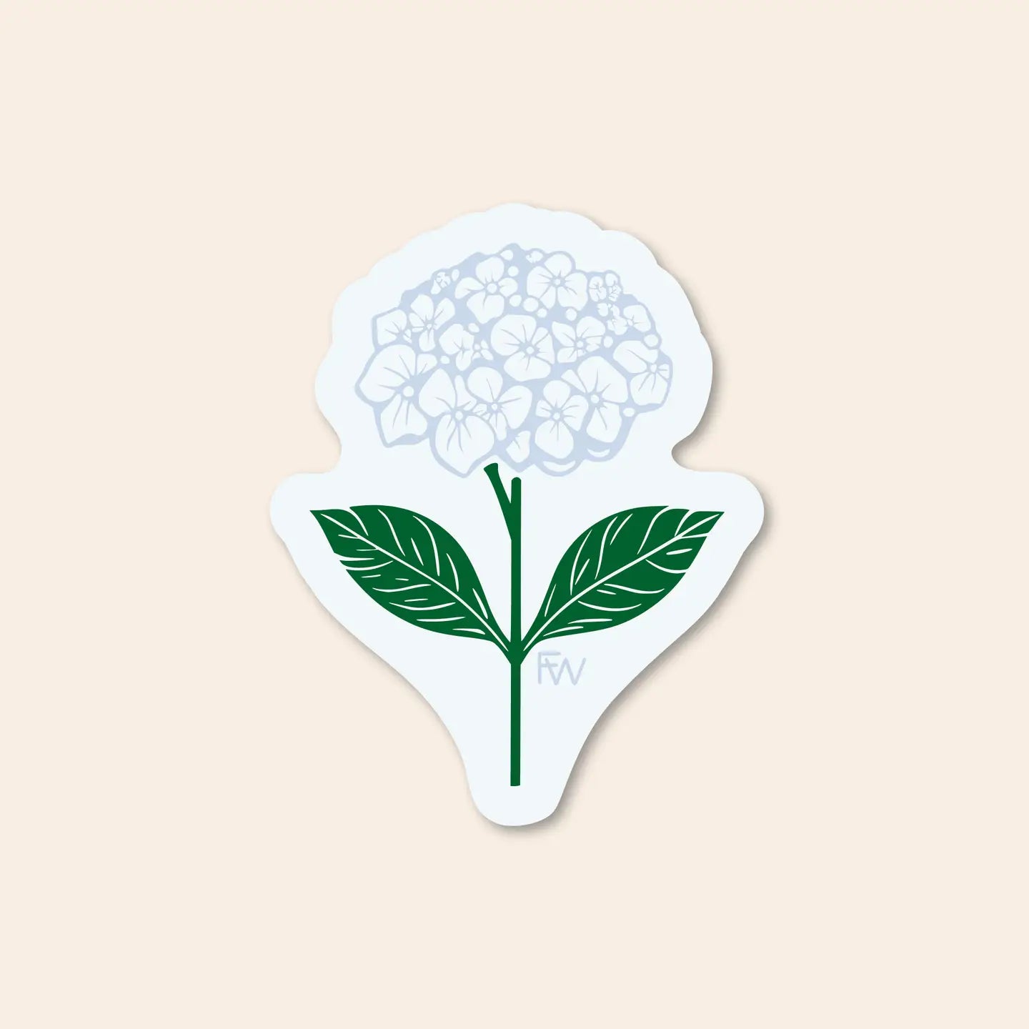 Hydrangea Vinyl Sticker | Freshwater