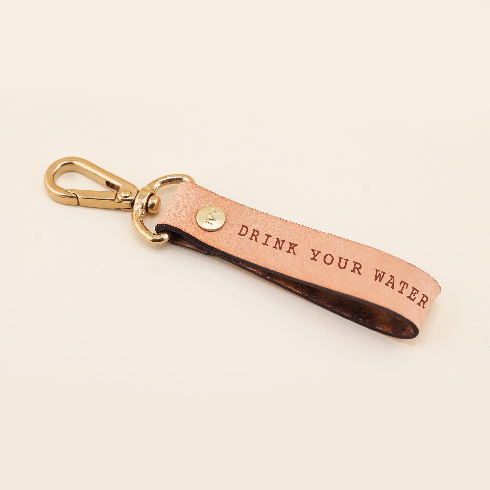 Drink Your Water Loop Keychain | Freshwater