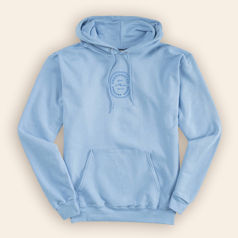Freshwater Unisex Fleece Hoodie | Light Blue | Freshwater Curated Goods
