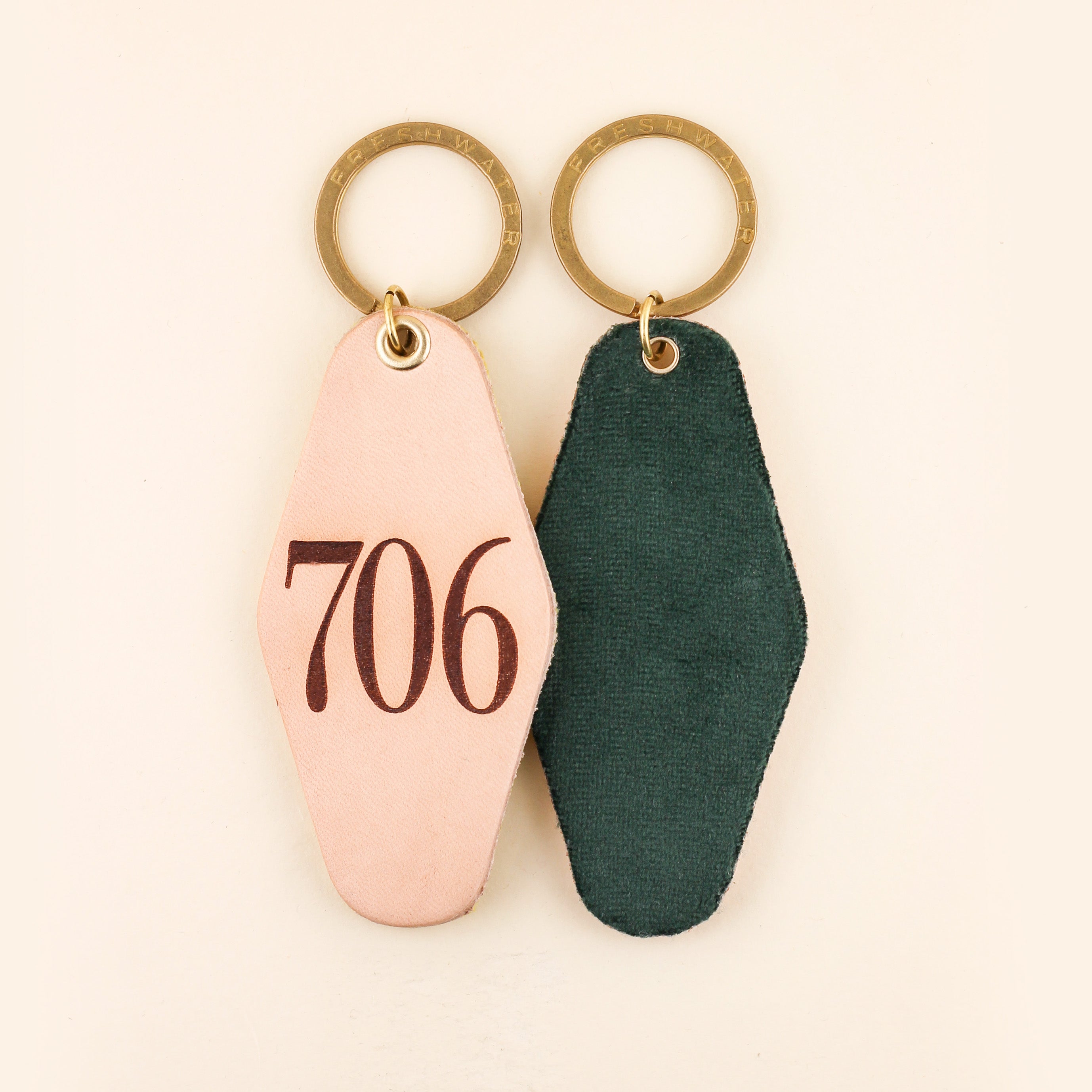 Augusta Area Code Keychain | Freshwater