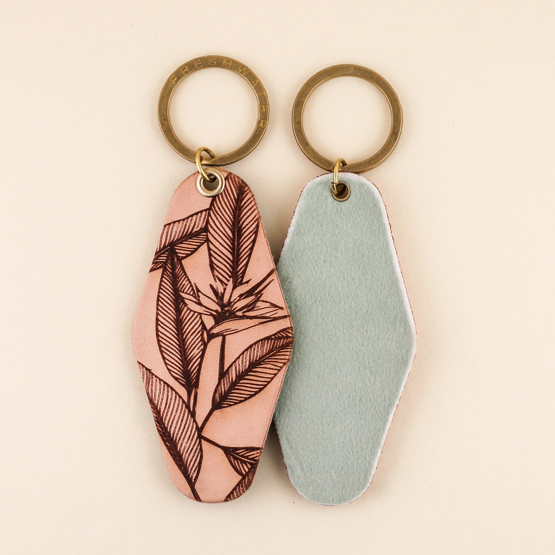 Botanical Leaves Keychain | Freshwater