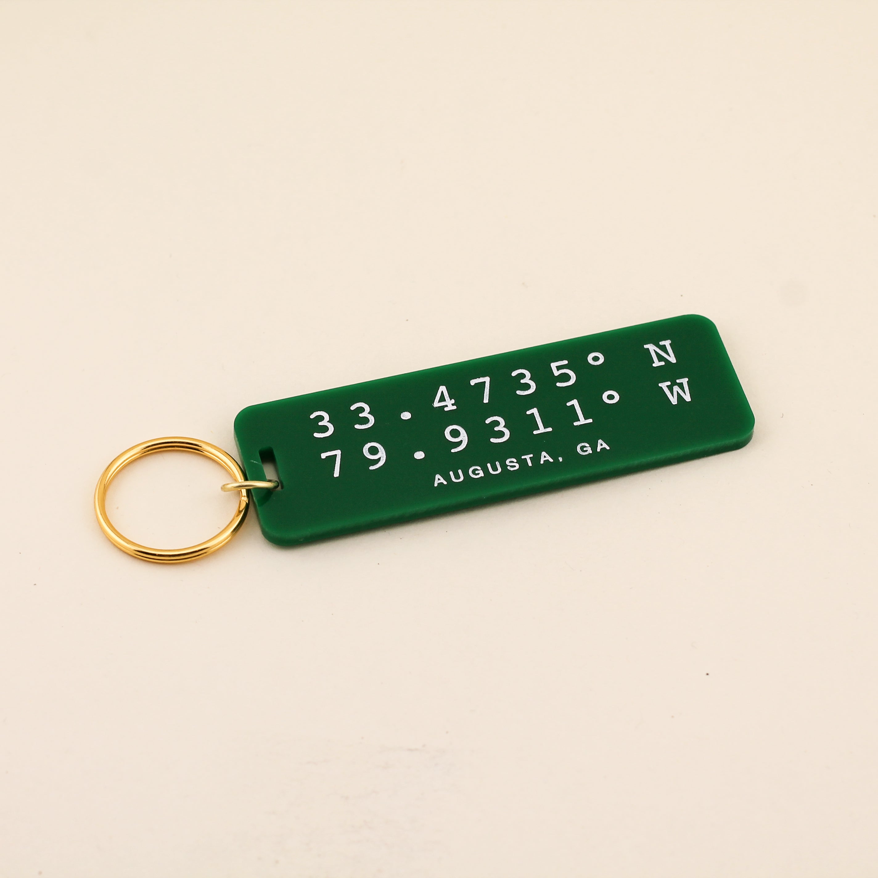 Augusta Coordinate Keychain | Freshwater