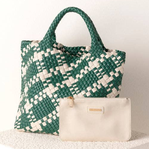 BLYTHE PLAID MINI TOTE | Freshwater Curated Goods