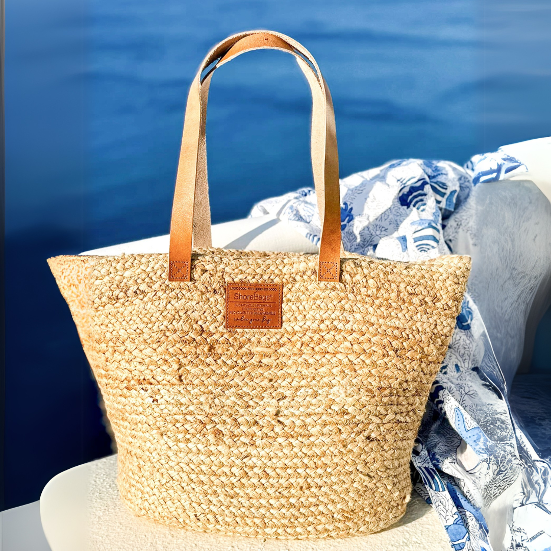 Jute Seagrass Island Beach Tote | Freshwater Curated Goods