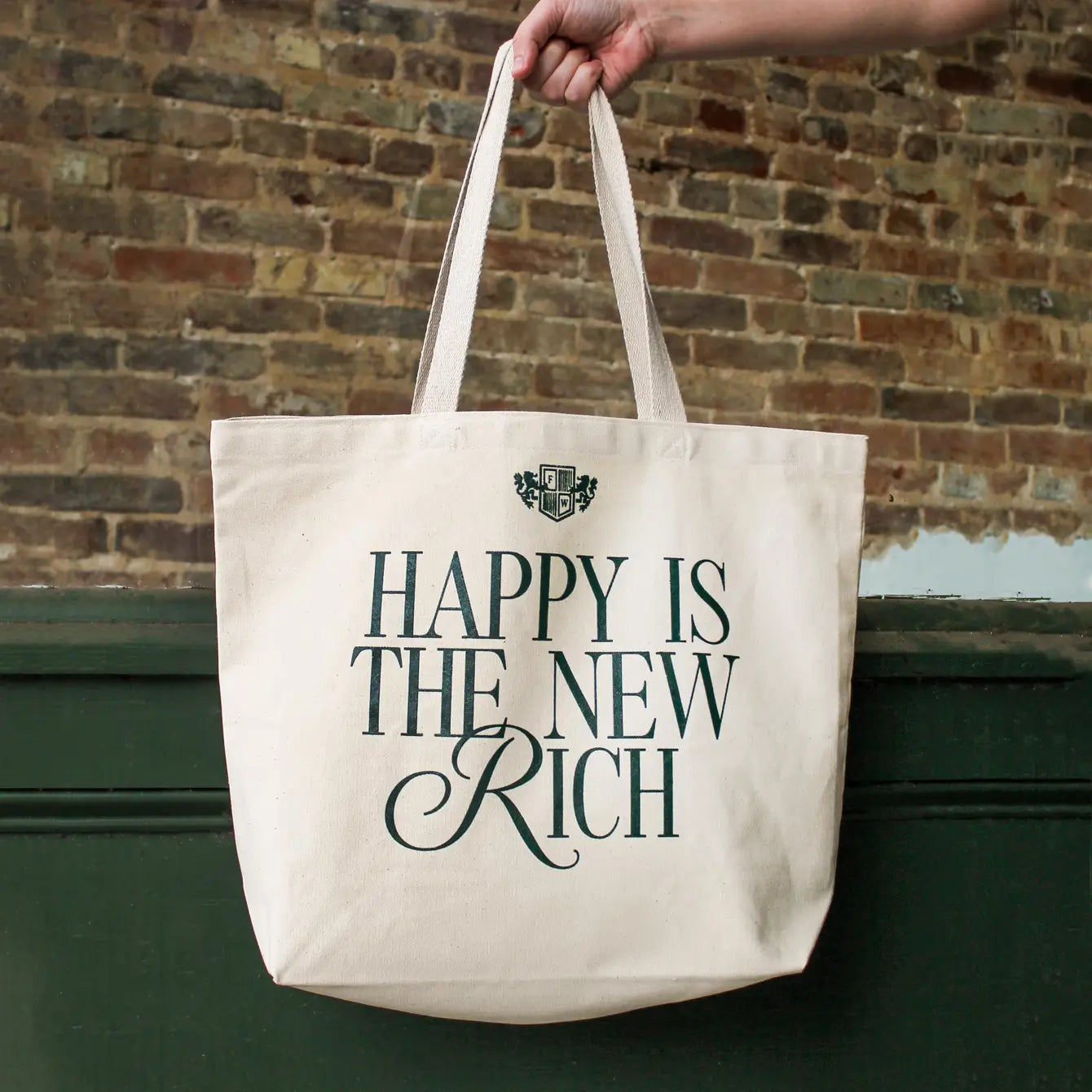 Happy is the New Rich Tote Bag | Default Title | Freshwater Curated Goods